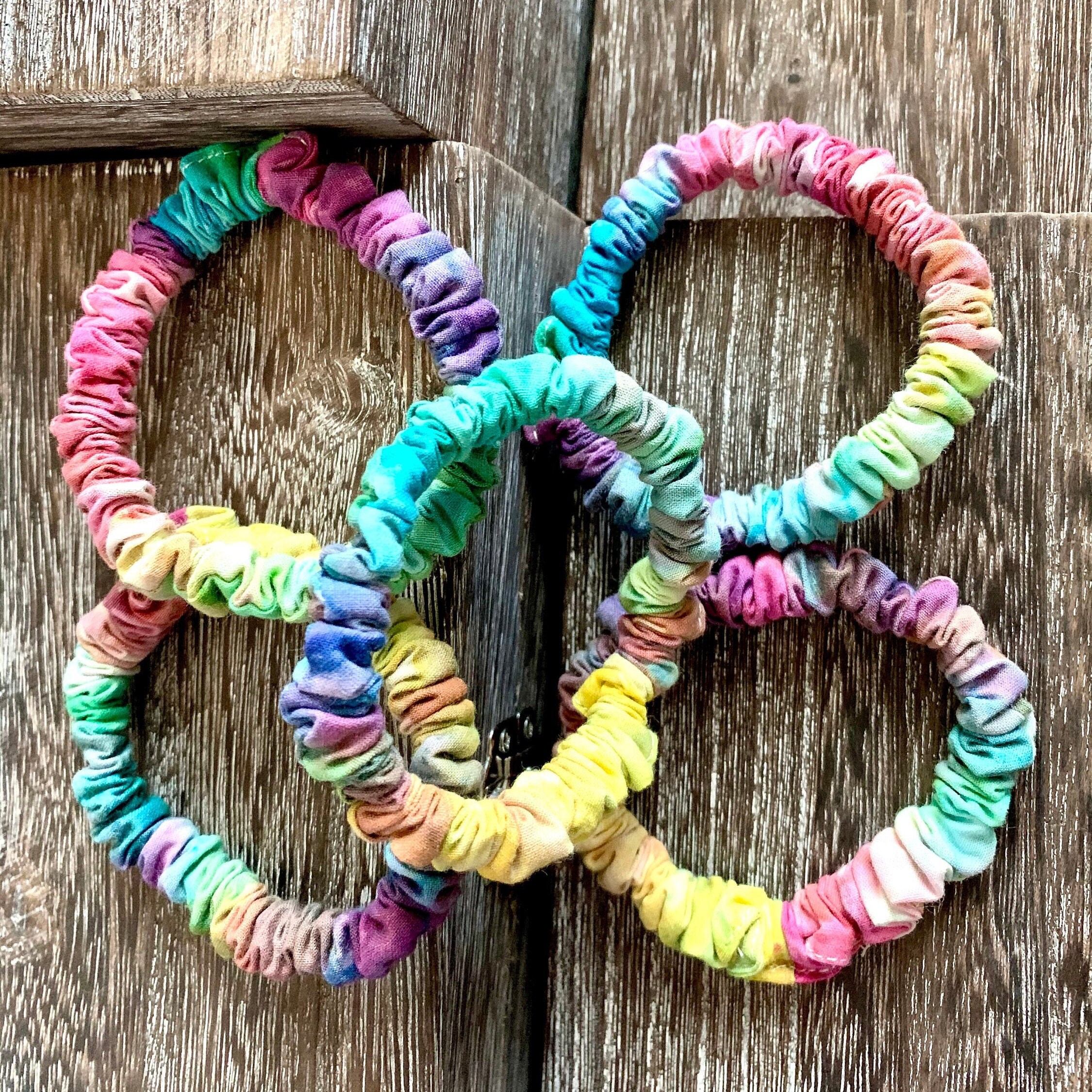 Tie-dye Skinny Batik Cotton Scrunchies Mini Tie Dye Scrunchie - Etsy