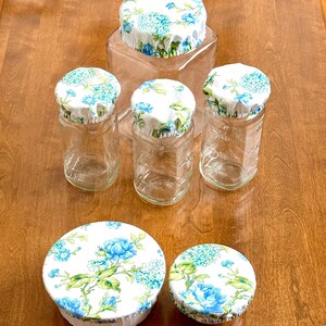Reusable Fabric Mason Jar Cover, Regular and Wide Mouth Jar Cover ...
