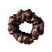 Soft Satin Scrunchie, Medium Brown Scrunchie, Brown Hair Tie, Brown ...