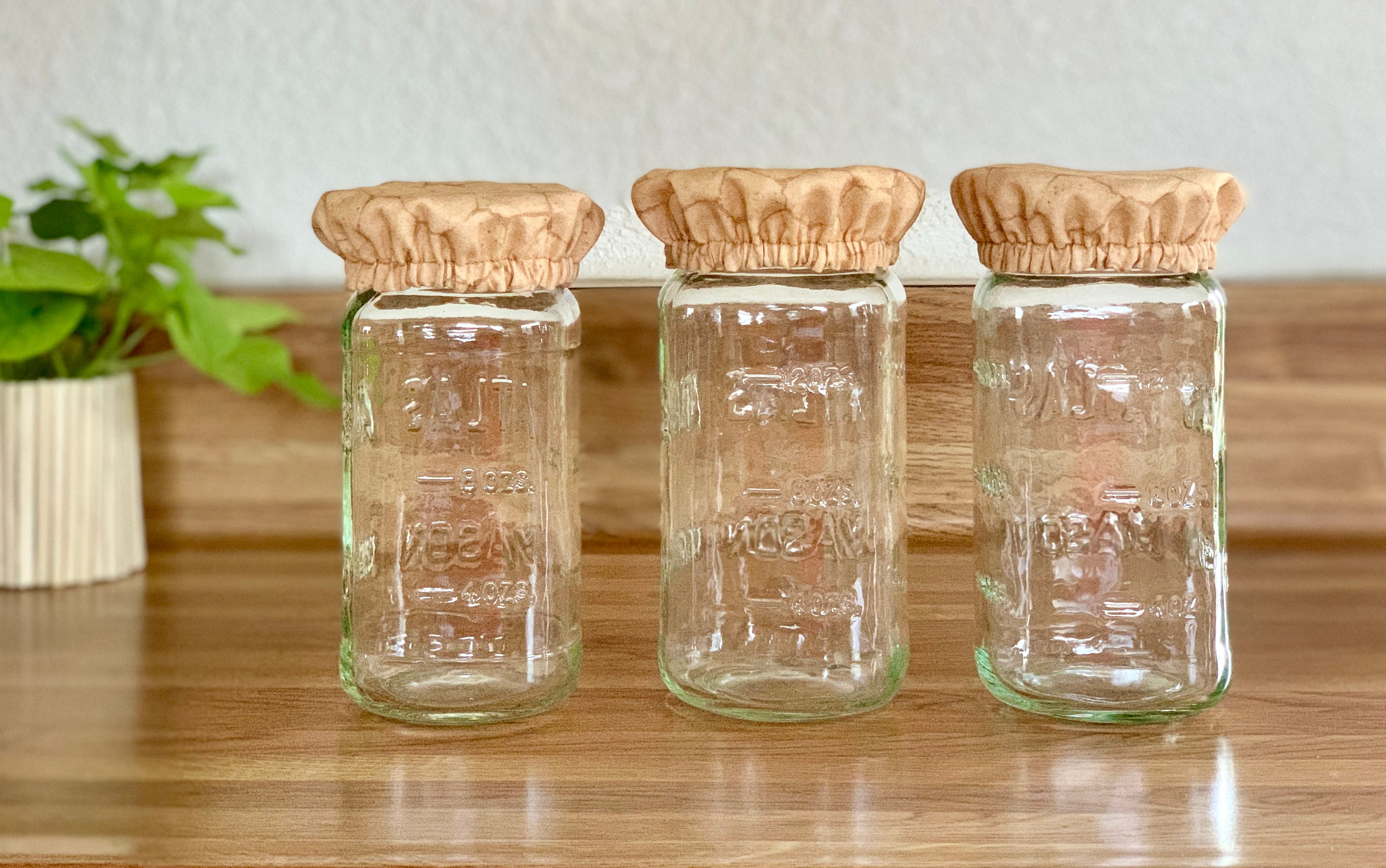 Reusable Mason Jar and Glass Cover Reversible Honeycomb Small - Etsy