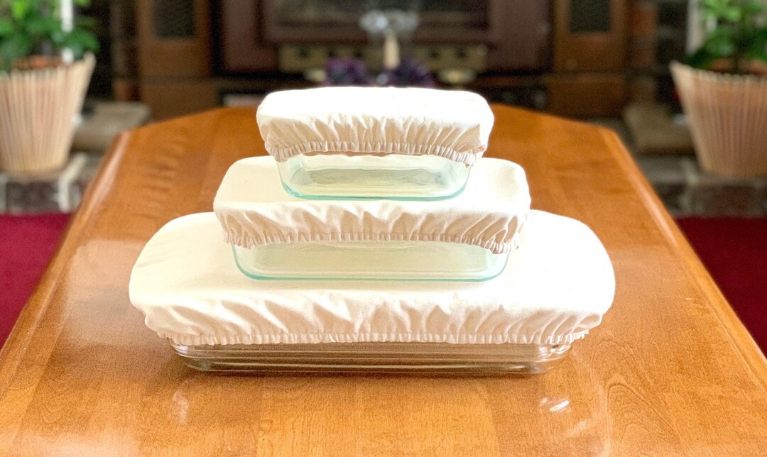 Reusable Fabric Dish & Bread Pan Cover, Eco-friendly Casserole Cover ...