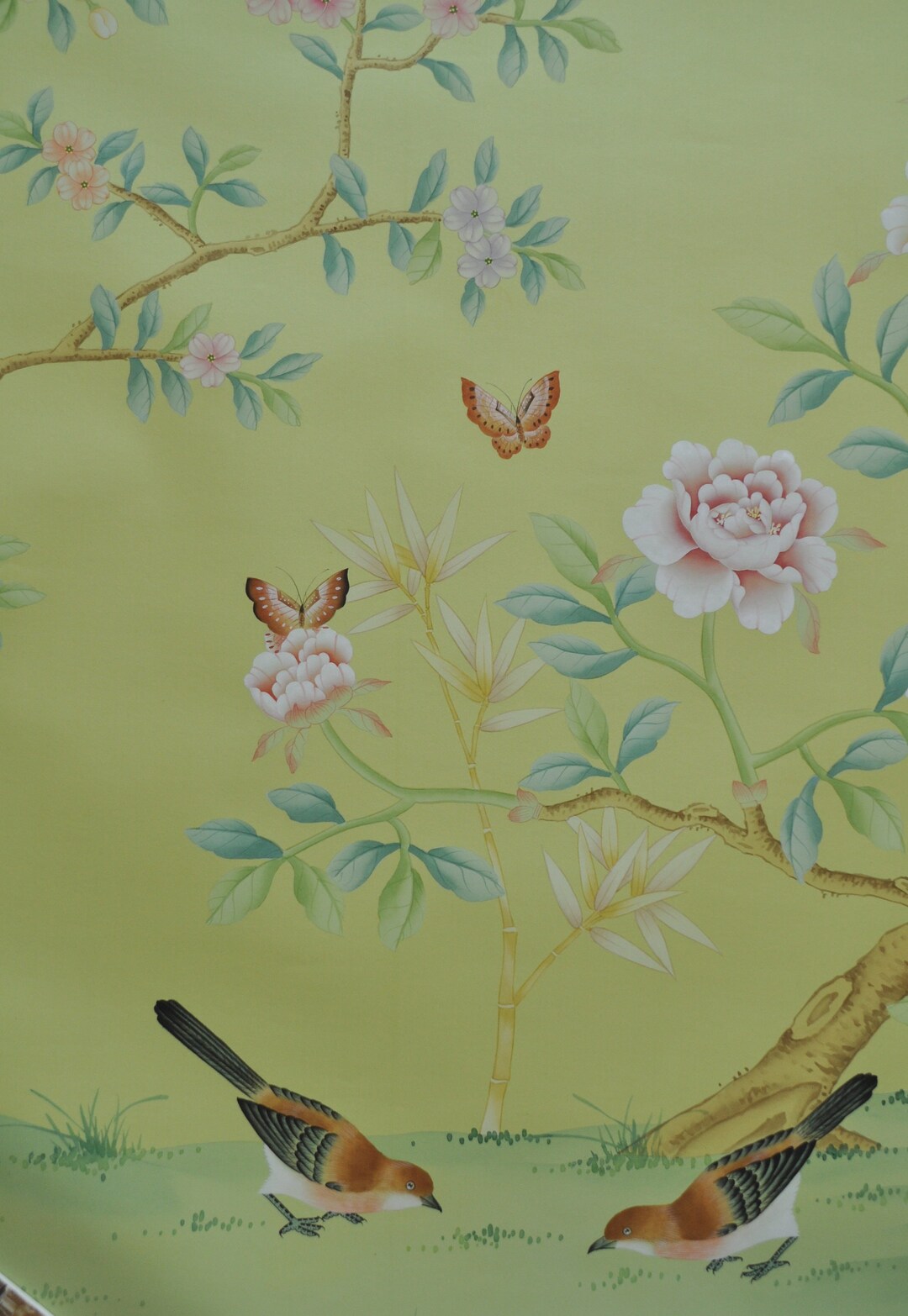 Portobello' in Standard Design Colours on Dyed Silk Wallpaper ...