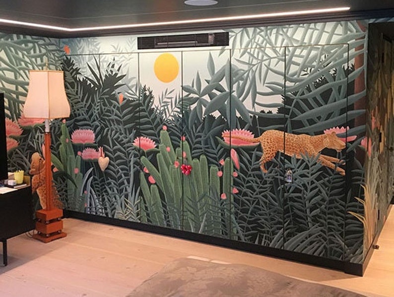 Hand-painted Wallpaper--custom Panel Size and Pattern Available - Etsy
