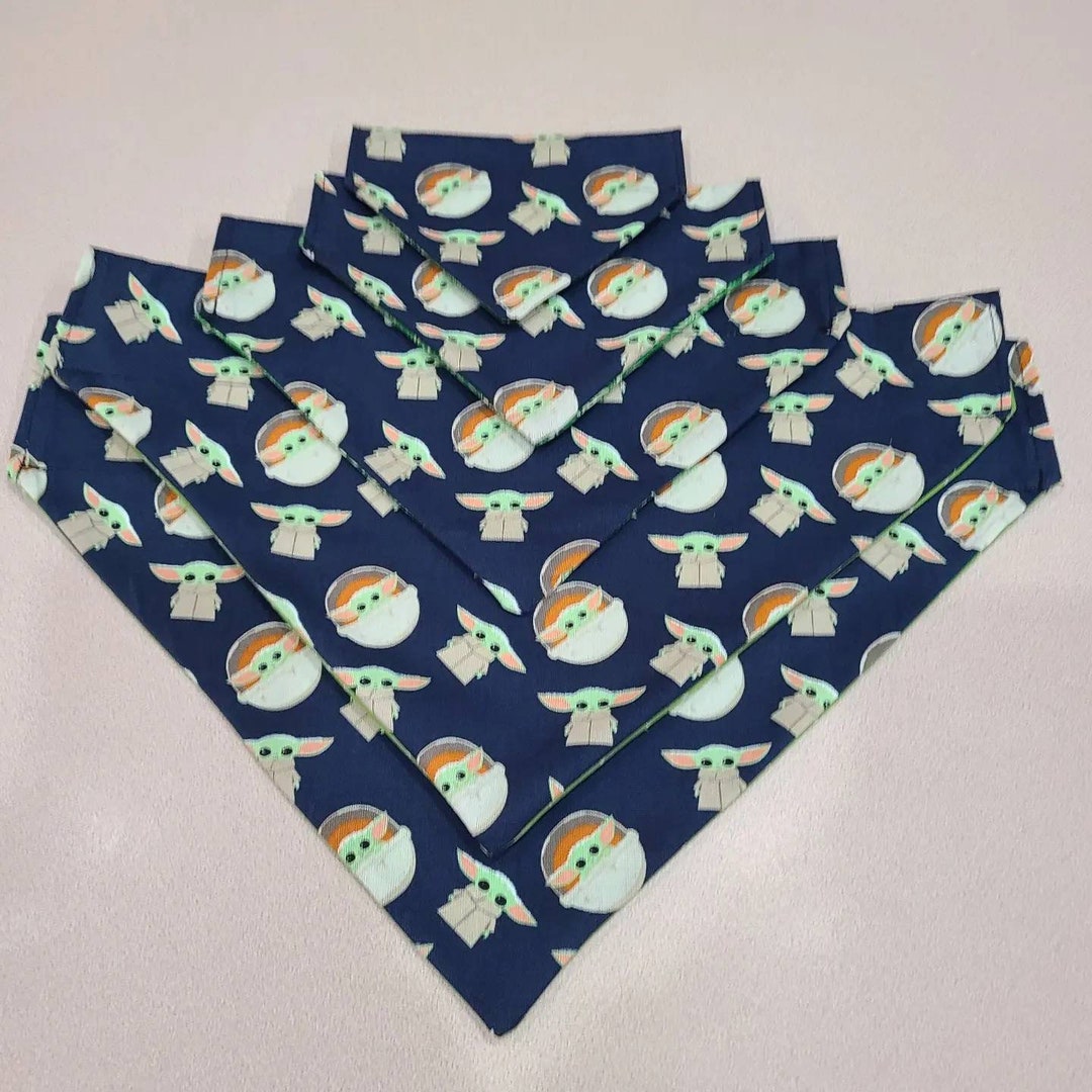Baby Yoda Cat & Dog Bandana, Star Wars Bandana, Slip Through the Collar ...