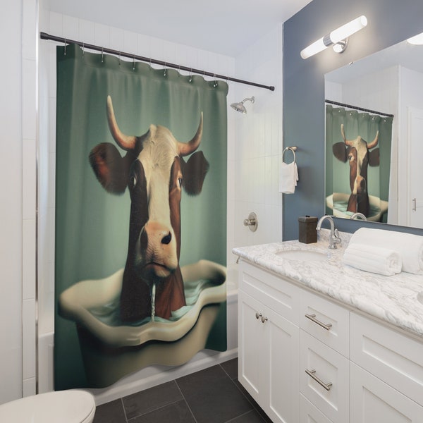 Cow Shower Curtain - Etsy