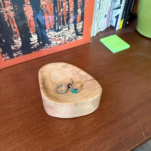 Small Handmade Wooden Ring Tray - Etsy