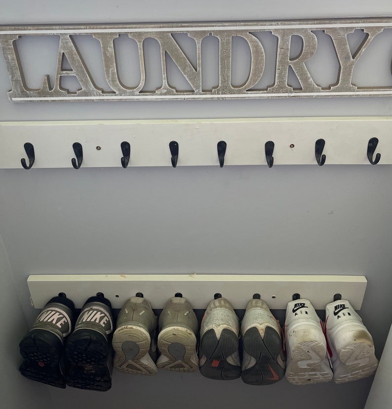 Low Profile Shoe Storage Hooks - Etsy