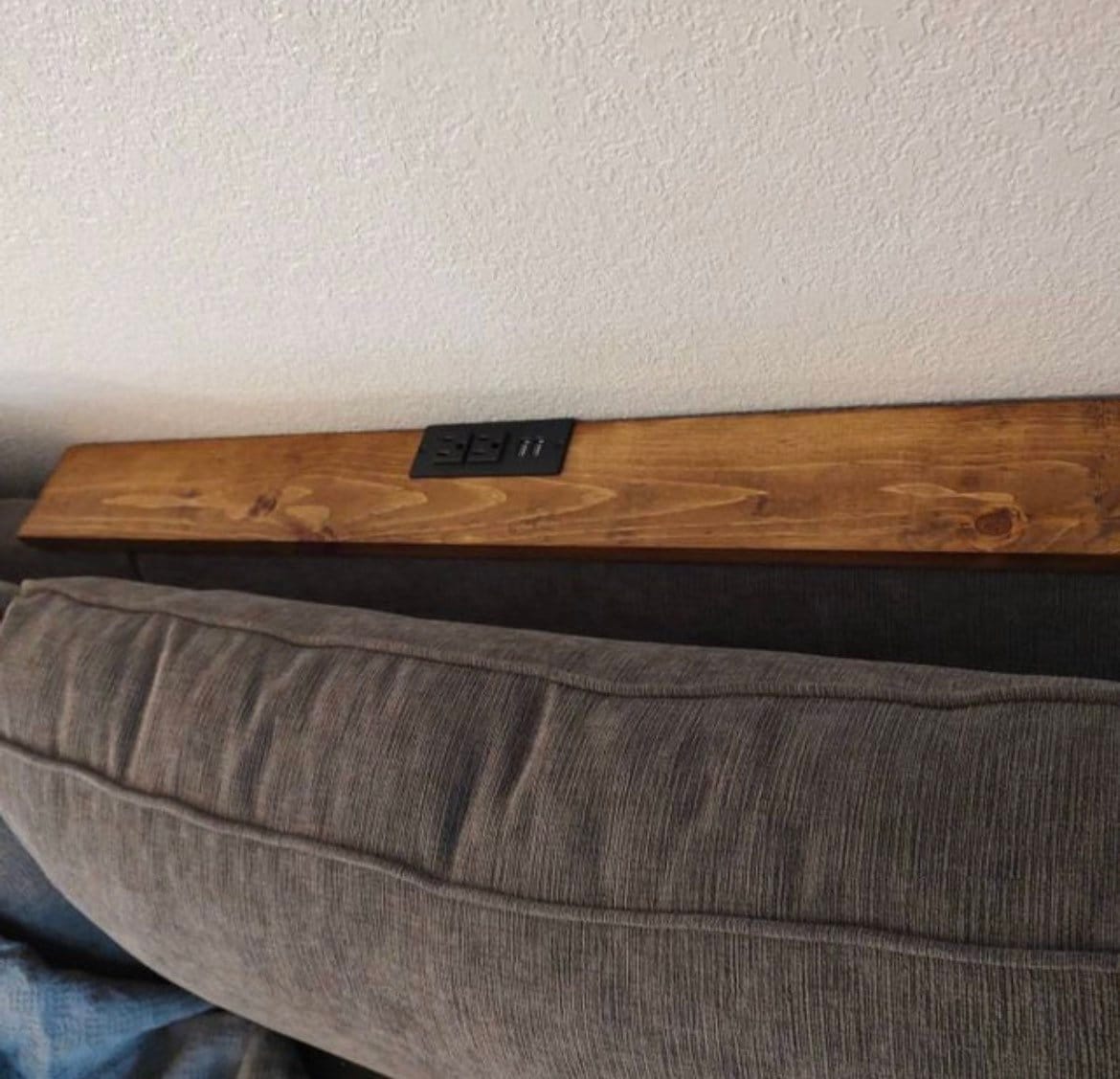 Custom Sofa Table or Tray With Outlet - Etsy
