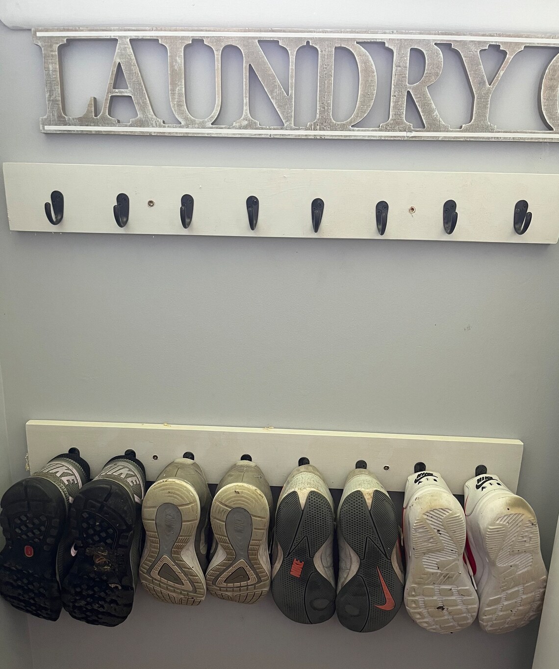 Low Profile Shoe Storage Hooks - Etsy