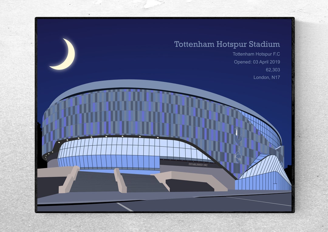 Tottenham Hotspur Stadium | Vector Style Poster | Landscape or Portrait ...