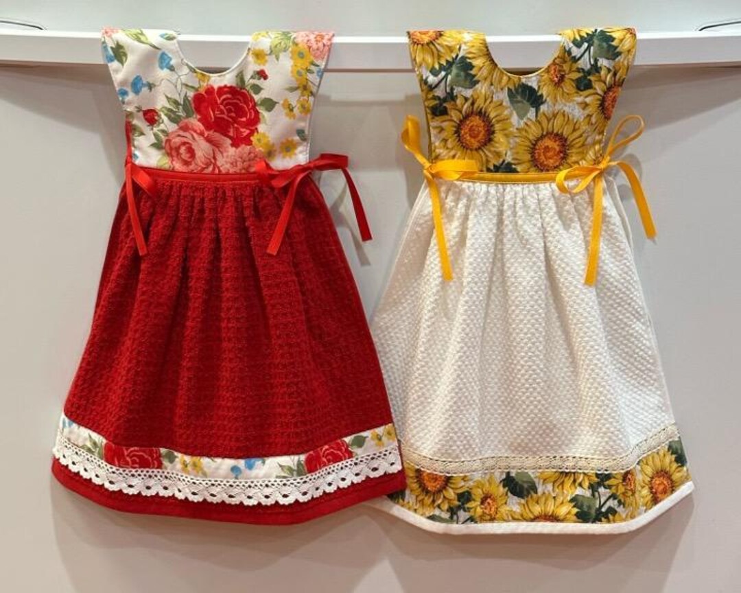 Kitchen Hand Towel. Oven Dress Hand Towel. Kitchen Decor. Double-side ...