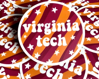 Virginia Tech Sticker - Etsy