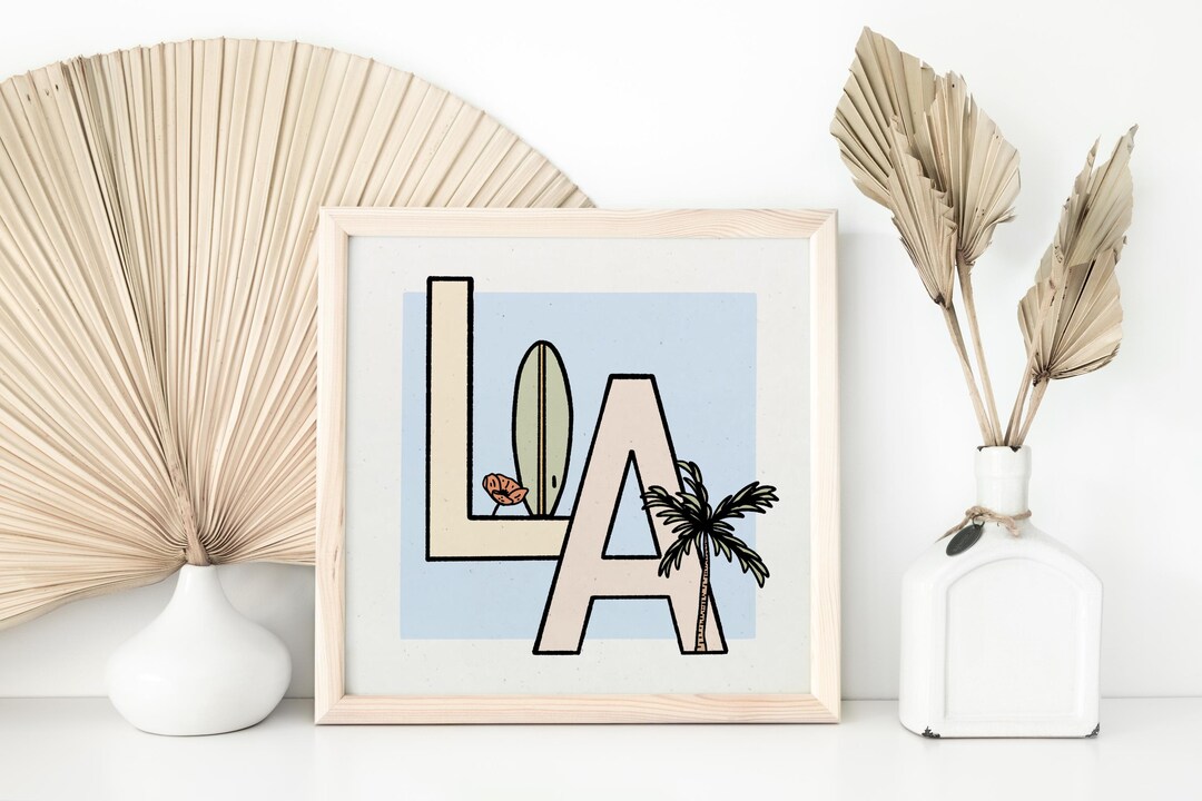 Los Angeles Print, Los Angeles Wall Art, LA Print, LA Wall Art ...