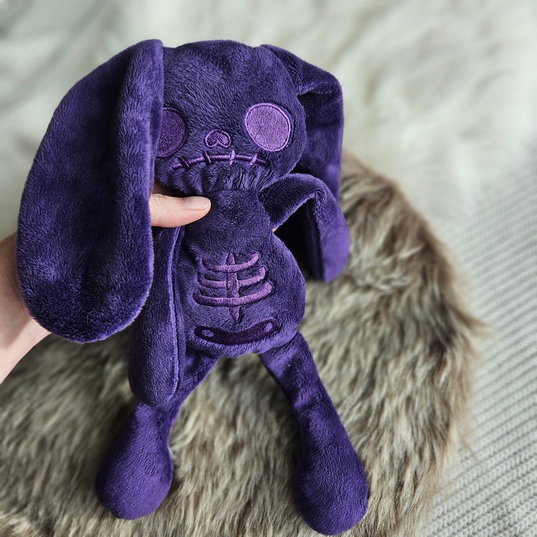 Bear Bunny Skully Face Blue Purple - Etsy