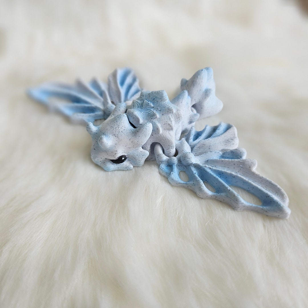 Dragonfly Marble Blue Articulated, Wish, Dreams. - Etsy