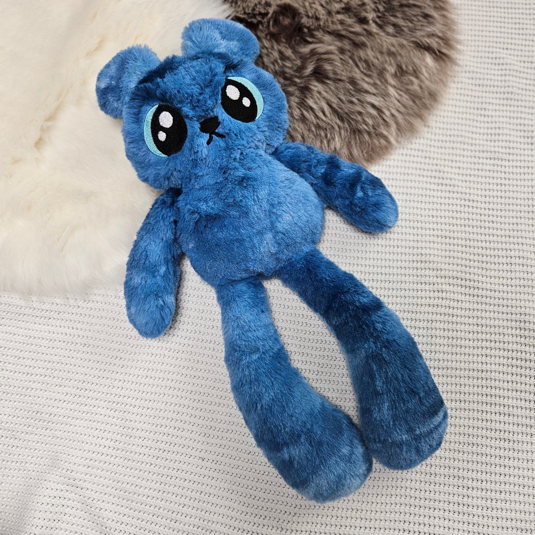 Big Teddy Bear Ombre Blue Soft Big Eyes - Etsy