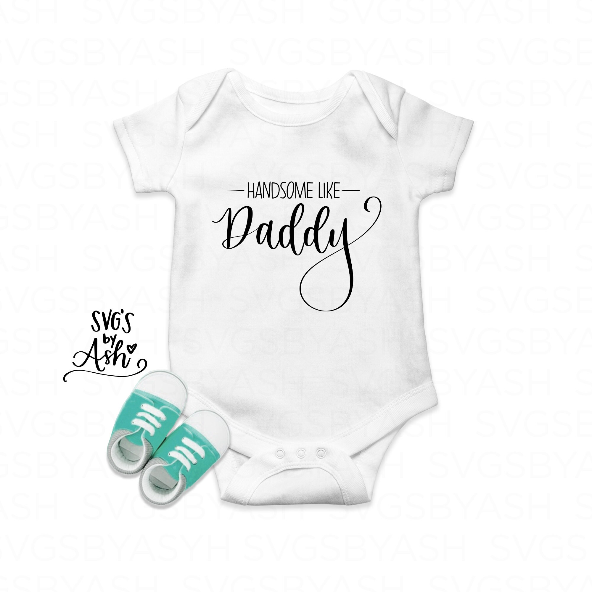 Guapo como papá bebé SVG recién nacido SVG bebé niño SVG - Etsy México