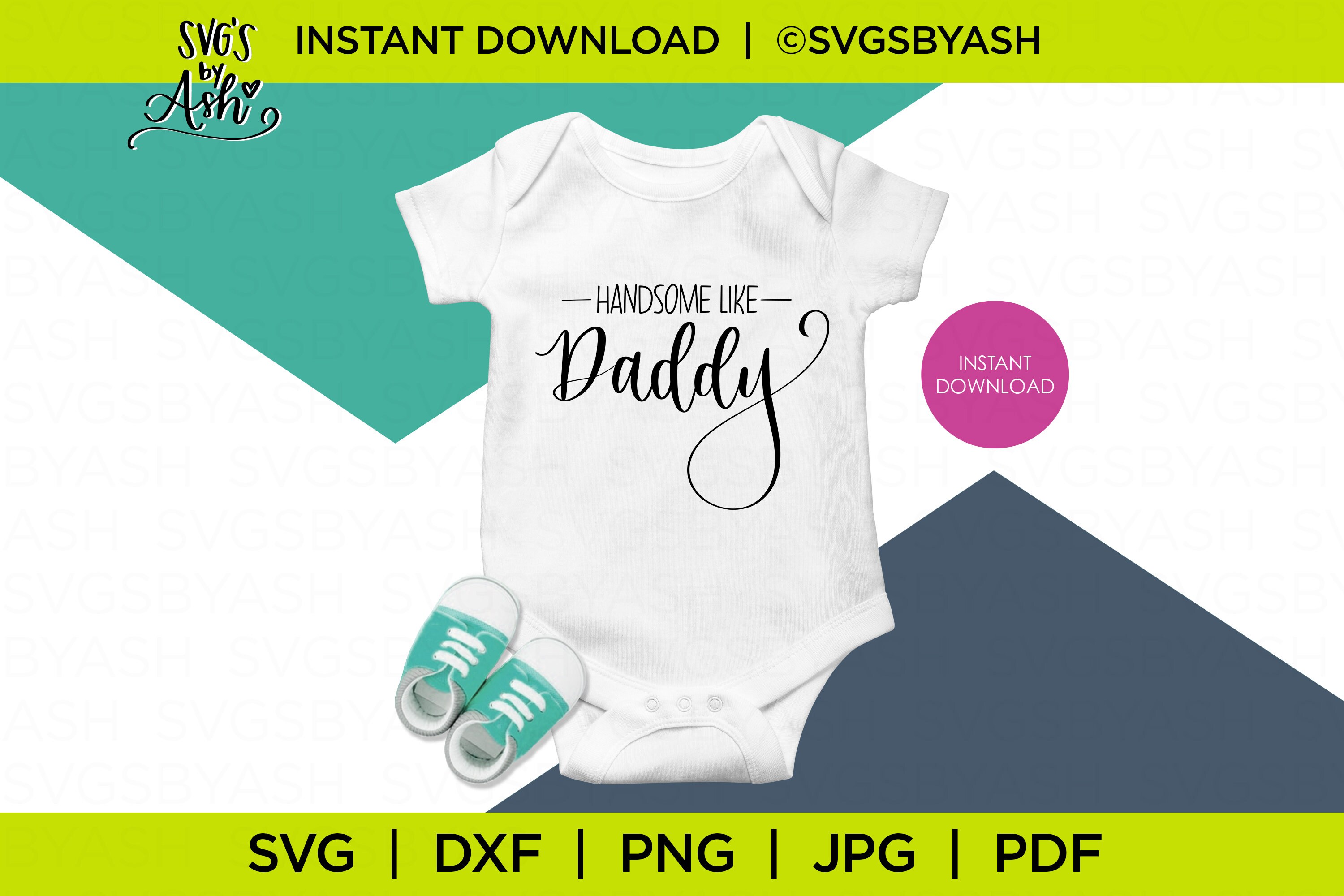 Guapo como papá, bebé SVG, recién nacido SVG, bebé niño SVG, bebé niña ...