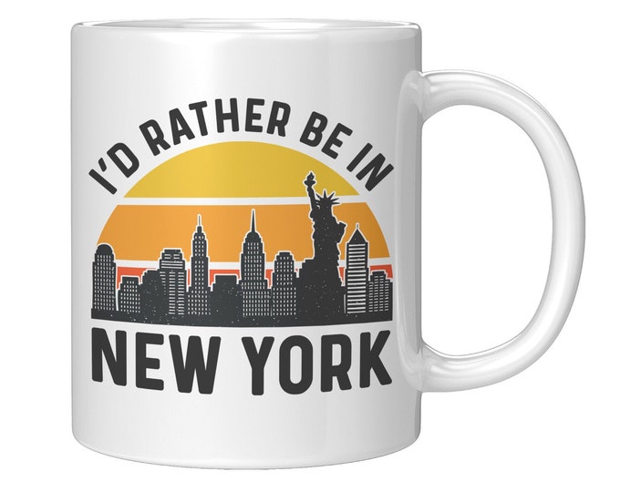 Personalized New York City Coffee Mug, Custom NYC Mug, New York Theme ...