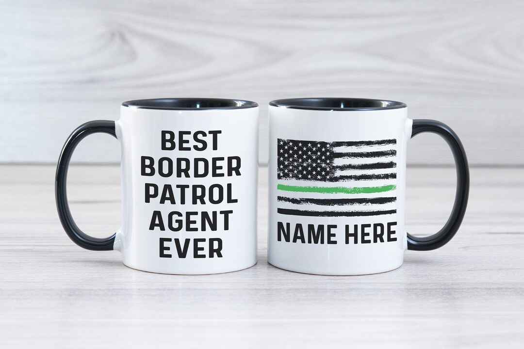 Border Patrol Gifts, Personalized Border Patrol Agent Mug, Gift for ...
