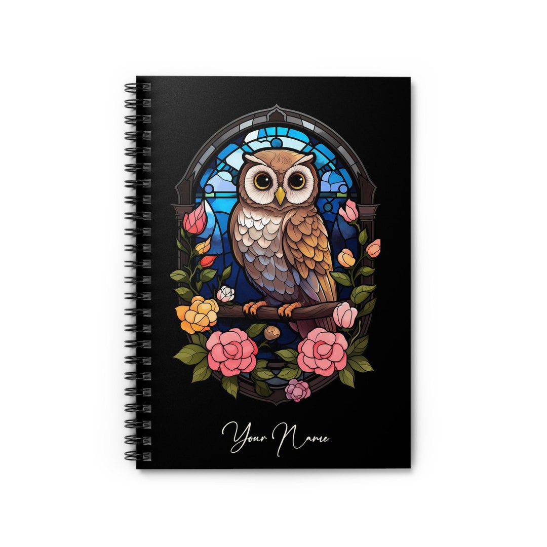 Owl Notebook, Personalized Notebook for Owl Lovers, Owl Gifts, Owl ...