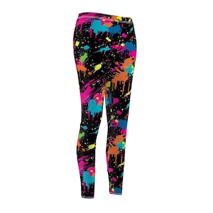 80s Leggings, Retro Leggings, 80s Workout Leggings, Womens Leggings ...