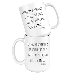 Funny Boyfriend Gift, Boyfriend Mug, Boyfriend Valentines Day Gift ...
