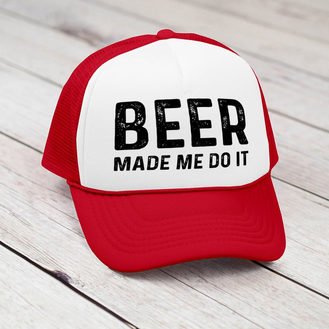 Beer Hat, Drinking Hat, Funny Trucker Hat, Beer Lover Gift, Drinking ...