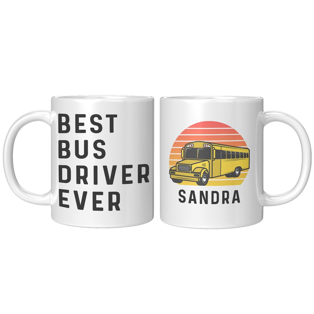 Bus Driver Gift, Personalized Bus Driver Mug, Personalized Gift for ...