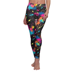 80s Leggings, Retro Leggings, 80s Workout Leggings, Womens Leggings ...