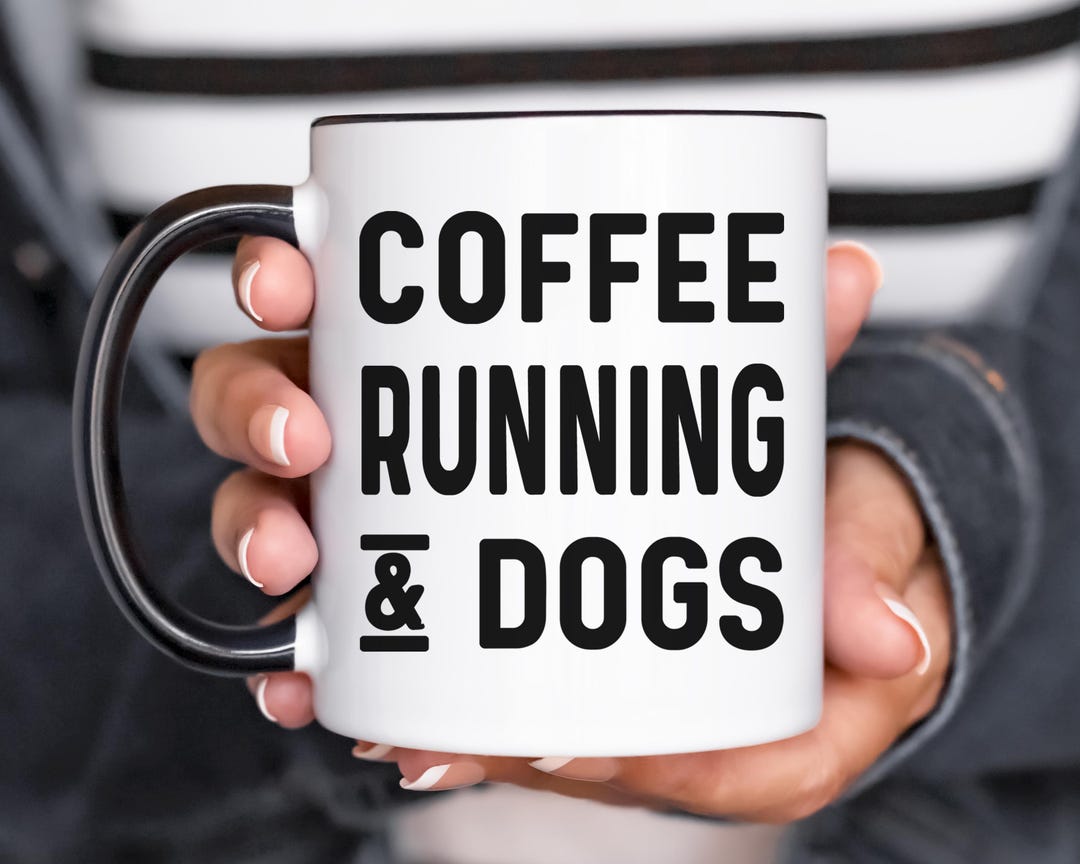 Running Gifts, Running Mug, Running Coffee Mug, Running and Dogs ...