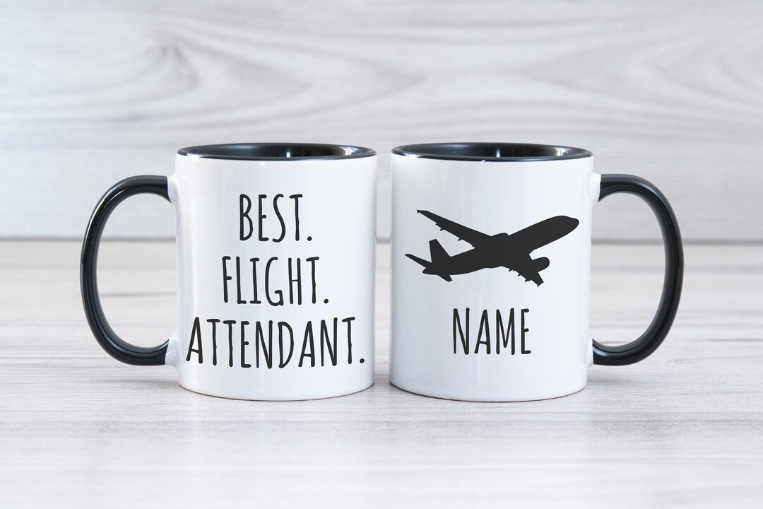 Flight Attendant Gifts, Personalized Best Flight Attendant Mug ...