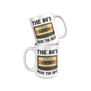 80's Coffee Mug, 80's Mug, 80's Gifts, 80's Coffee Cup, Gift for 80's ...