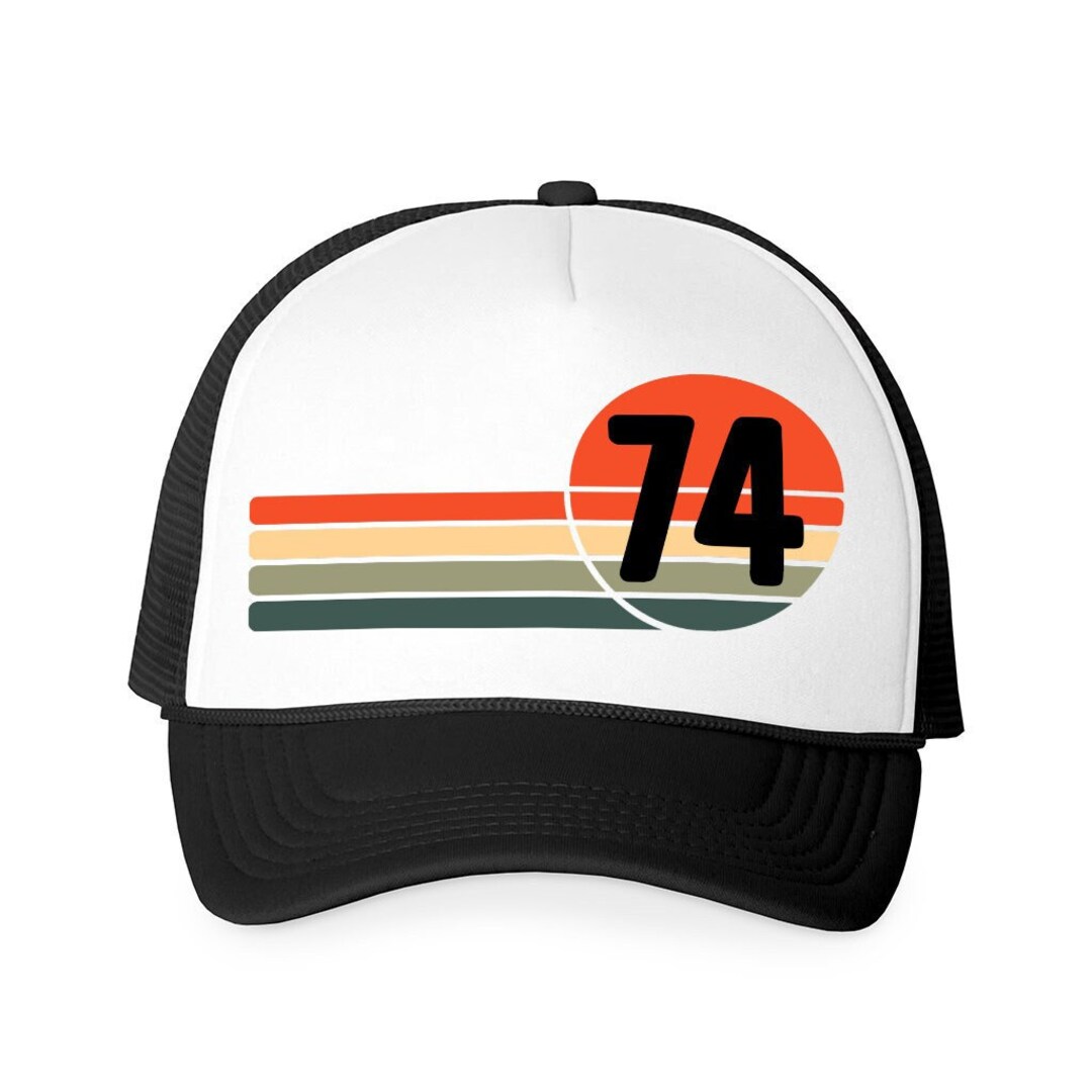 Retro 1974 Birthday Trucker Hat for Men Women, 50th Birthday Hat for ...