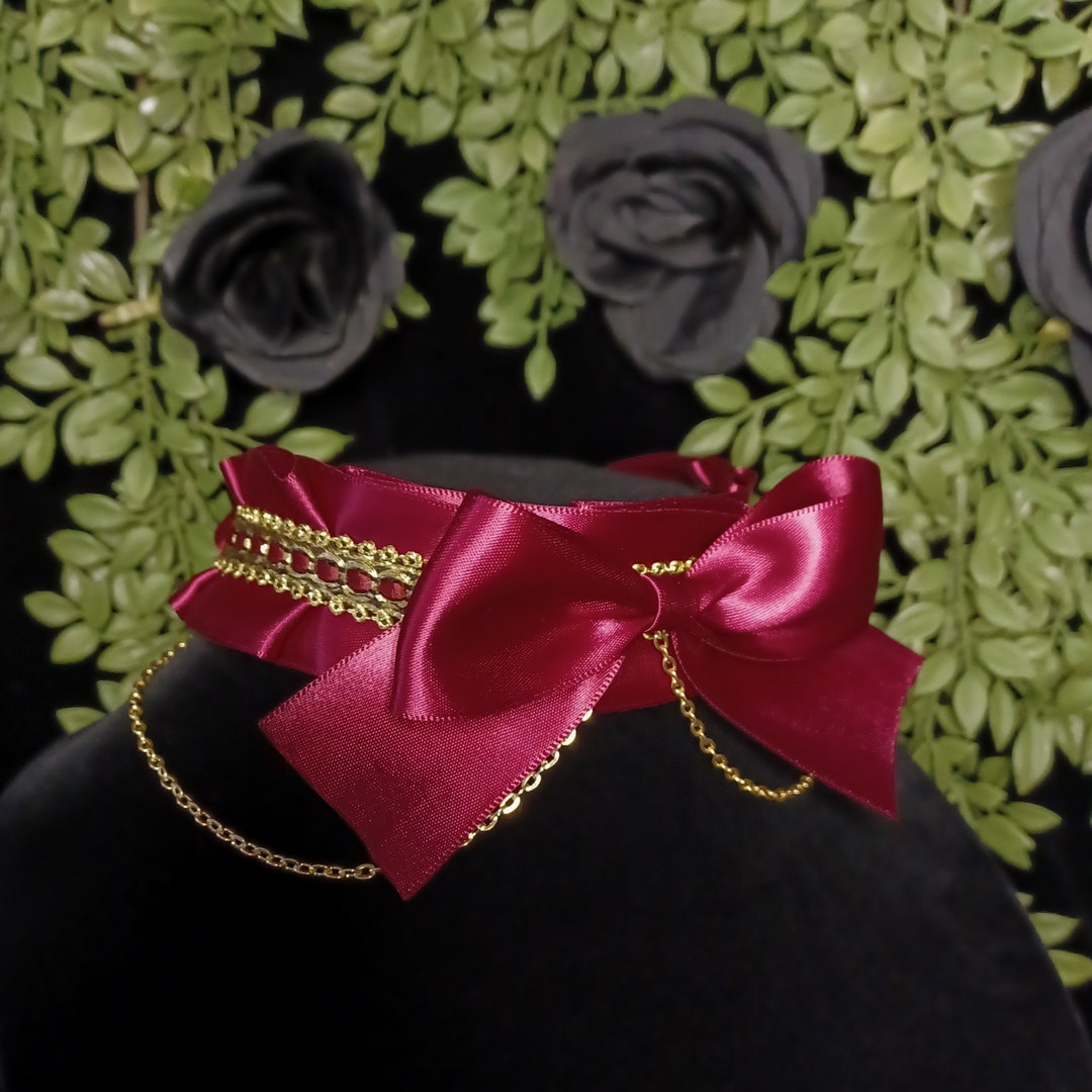 Royal Chained Kitten Play Collar / Tug Proof Collar / Pet Play Collar ...