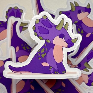 Dinosaur Sticker Set of 5 / Ankylosaurus / Stegosaurus / Triceratops ...