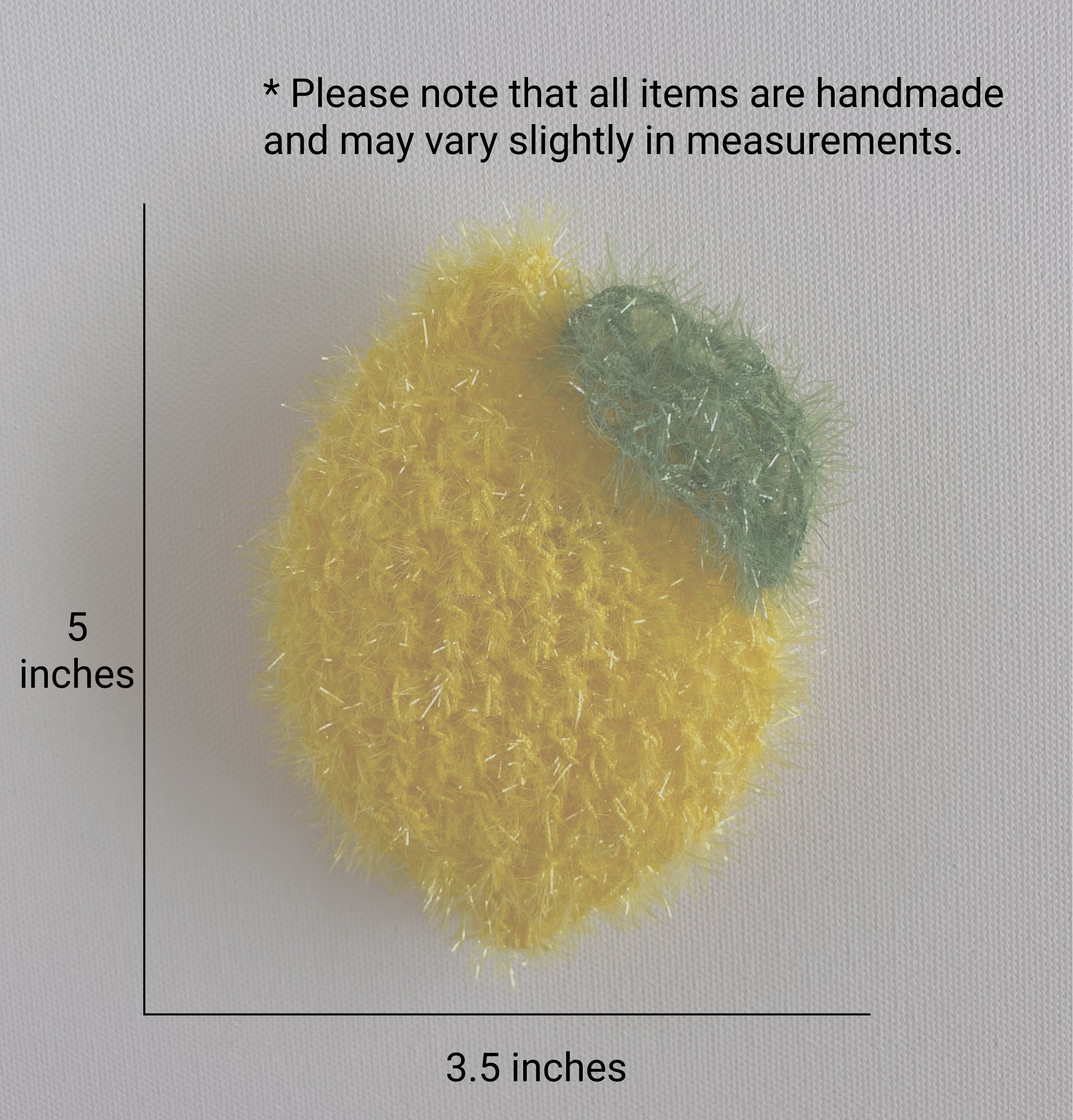 Lemonade Scrubby Gift Set 2, Double Layer Crochet Scrubby, Kitchen ...