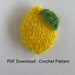 Crochet Pattern Lemon Scrubby PDF Download Double Layer - Etsy
