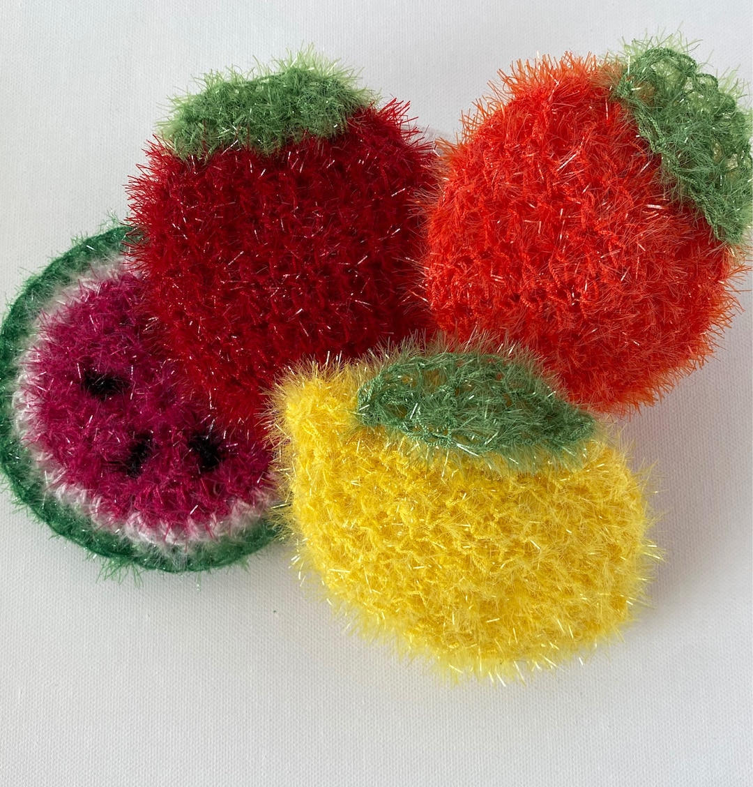 Fruit Scrubby Gift Set (set of 4 Scrubbies) - Etsy