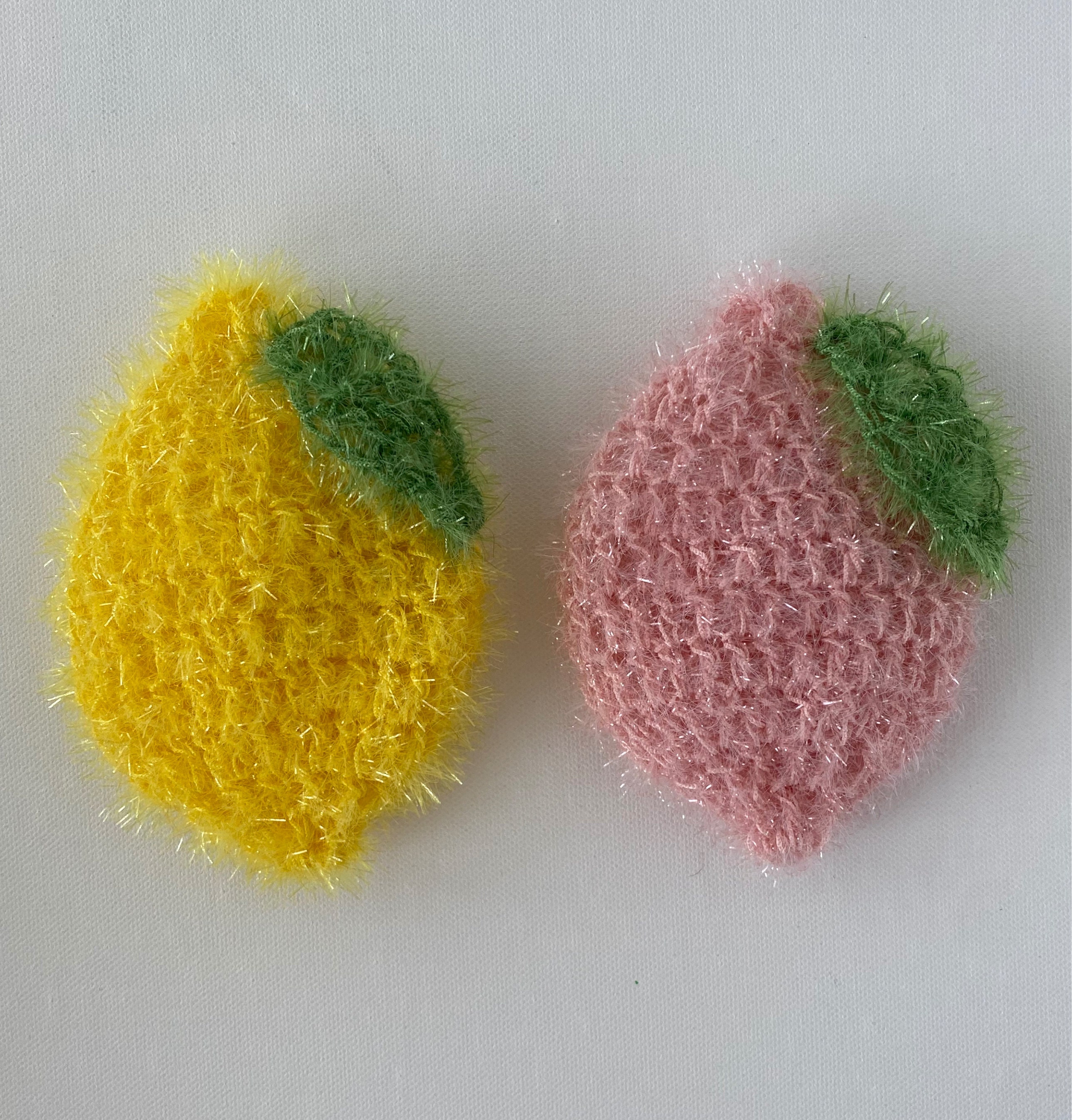 Lemonade Scrubby Gift Set 2, Double Layer Crochet Scrubby, Kitchen ...