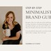 Minimalist Brand Guide Workbook - Etsy