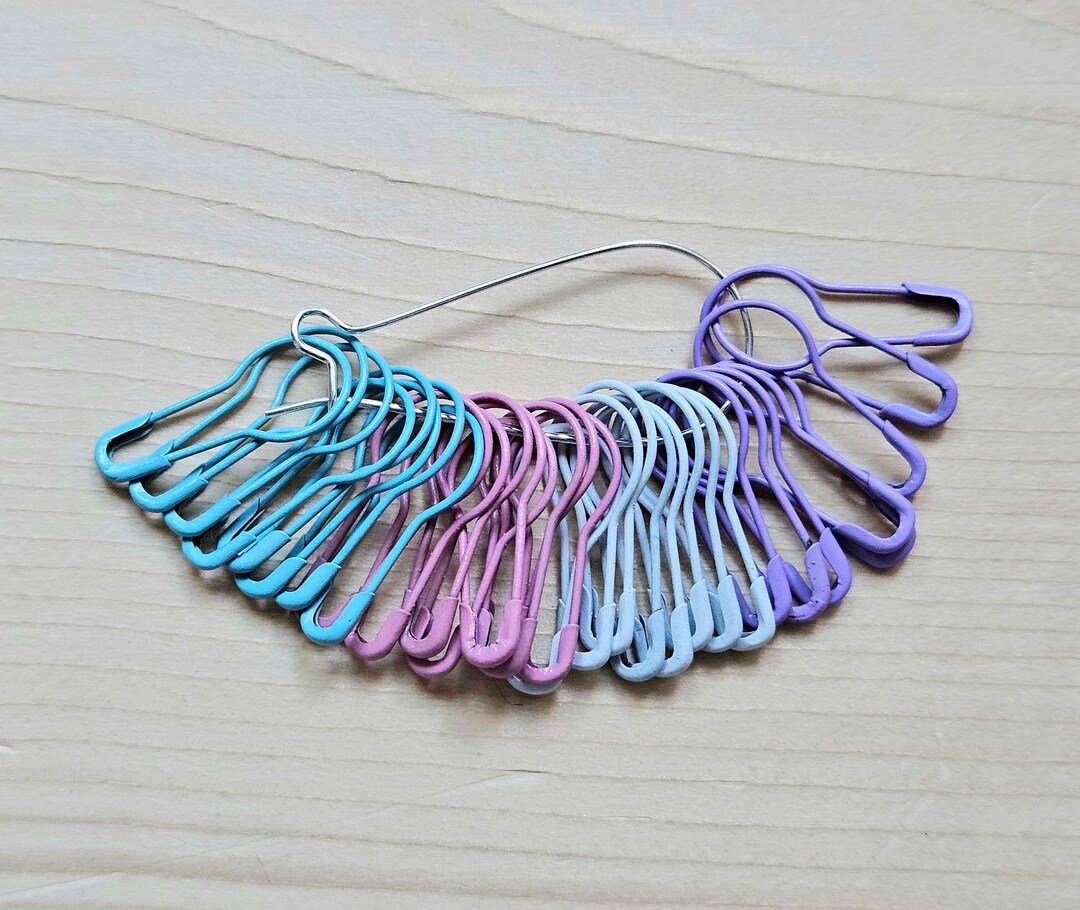 PASTEL PALETTE 40 Pcs Bulb Pins Crochet Knitting Stitch Markers / Bulk ...