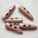 WOODEN TOGGLE BLACK (flat) / 16-40mm / Wooden Toggle Buttons / Sewing ...