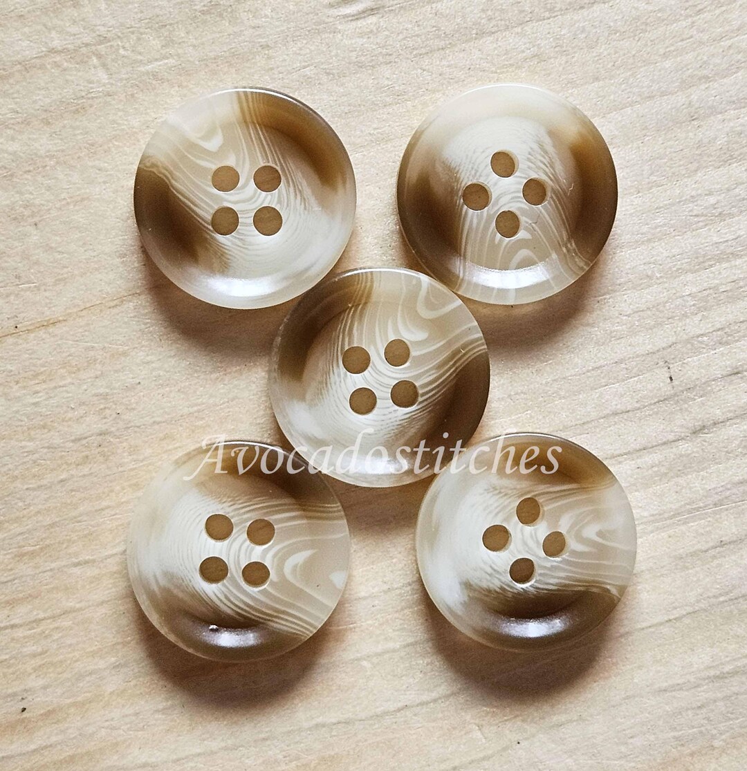 FLAT WHITE / 15-25 Mm / Resin Buttons / Sewing Buttons - Etsy