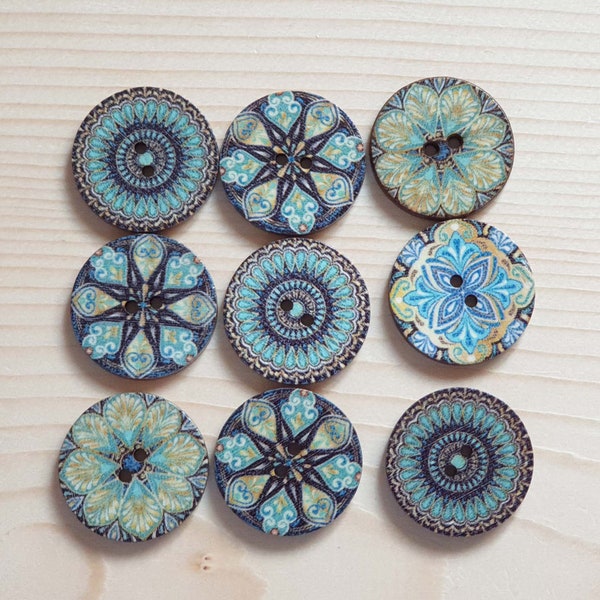 Wood Buttons - Etsy