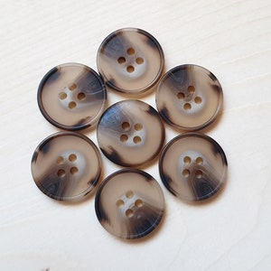 RESIN VINTAGE Tortoise Shell / 15-30mm / Resin Buttons / Sewing Buttons ...