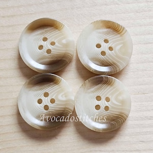 FLAT WHITE / 15-25 Mm / Resin Buttons / Sewing Buttons - Etsy