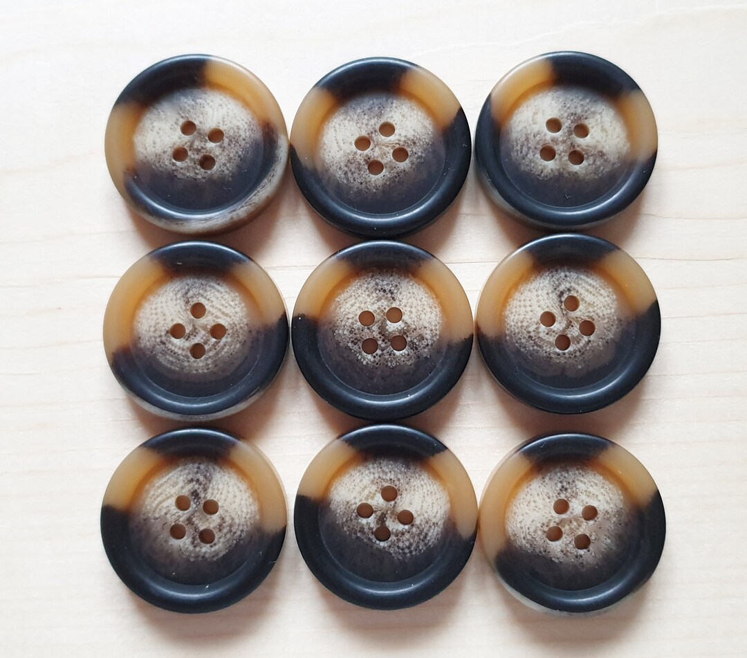 VINTAGE COFFEE MARBLE / 15-28mm / Resin Buttons / Sewing Buttons - Etsy