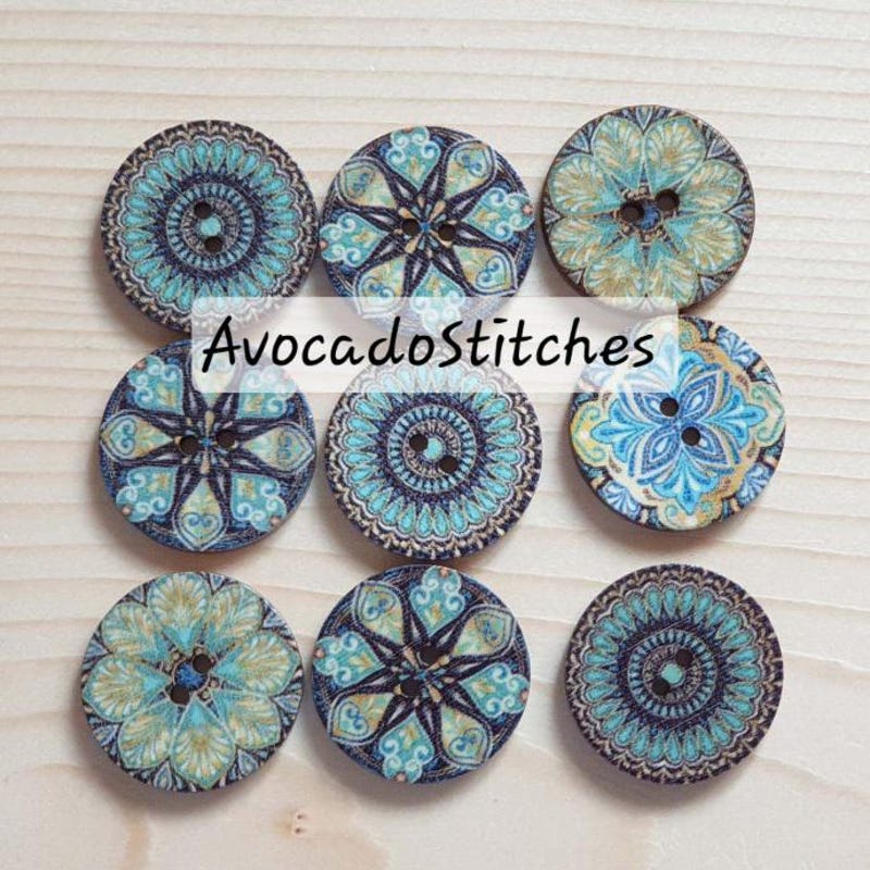 2 Cm Purple Buttons - Etsy