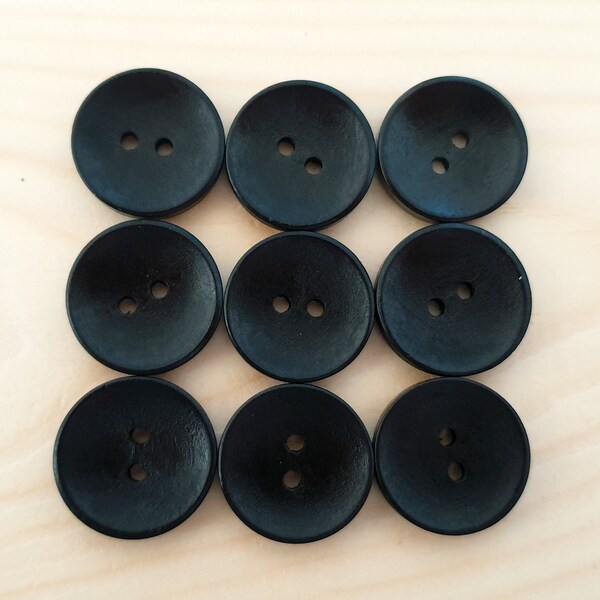 Black Matte Buttons - Etsy